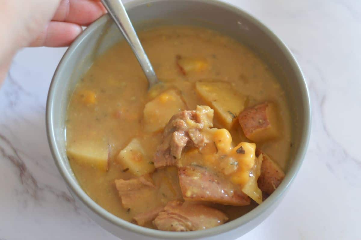 Easy Creamy Crockpot Beef Stew • Recipes from French Creek