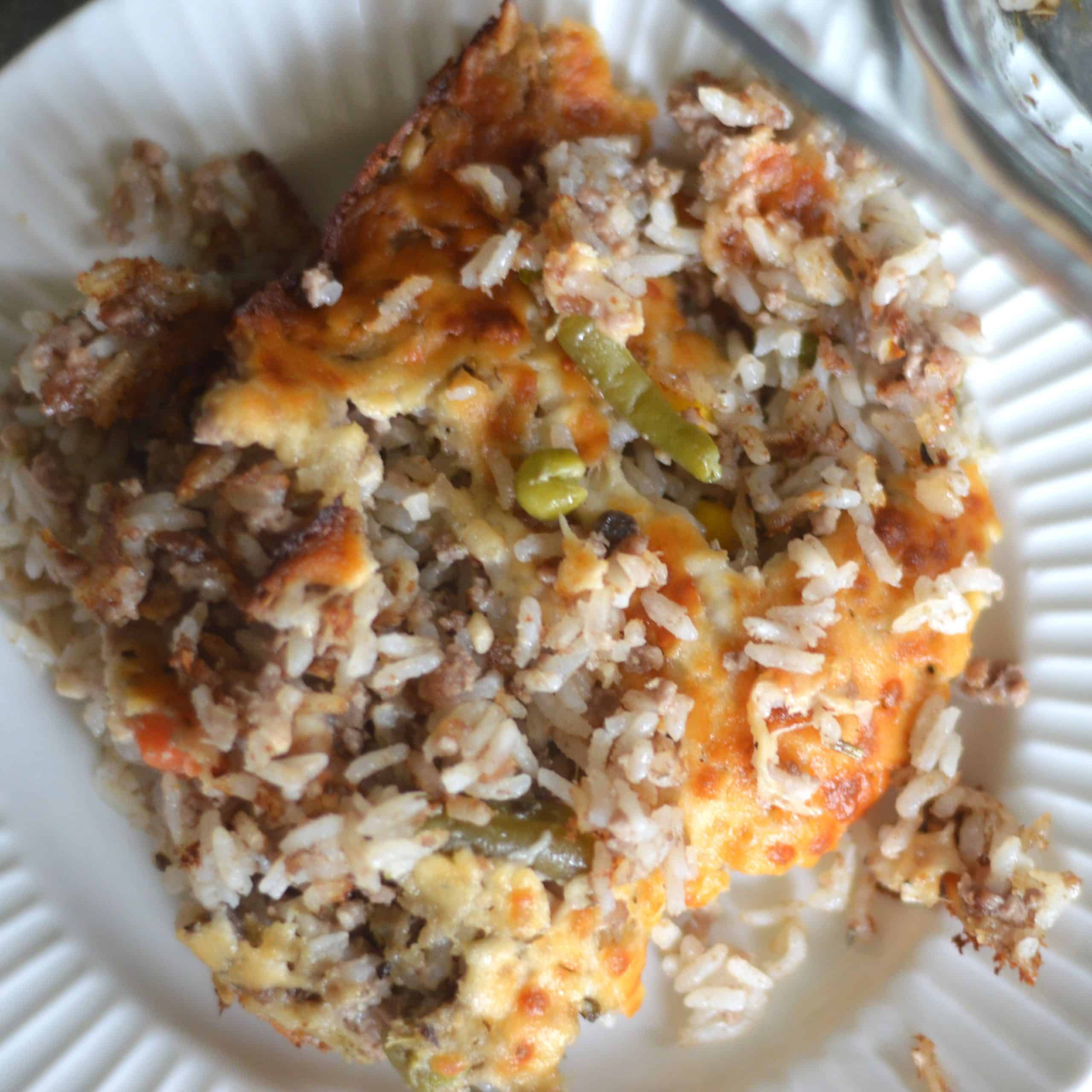 Creamy Beef & Rice Casserole • Recipes from French Creek